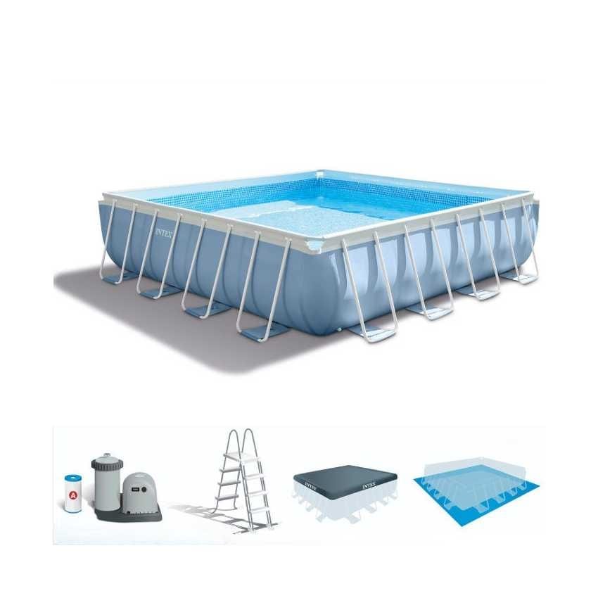 Boden-Pool mit massiver Rohrstruktur | IDFdesign
