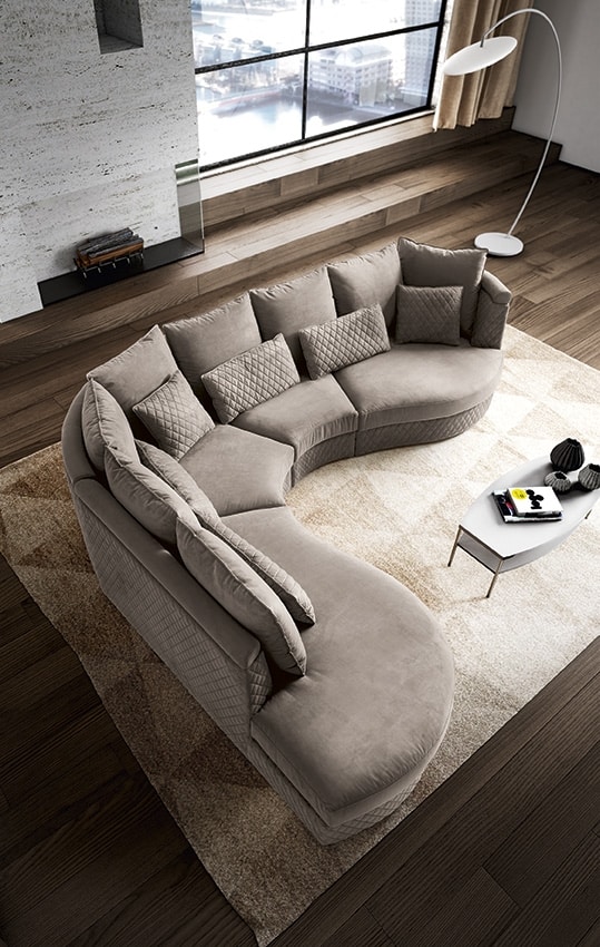 Sofa mit abgerundeten Formen | IDFdesign